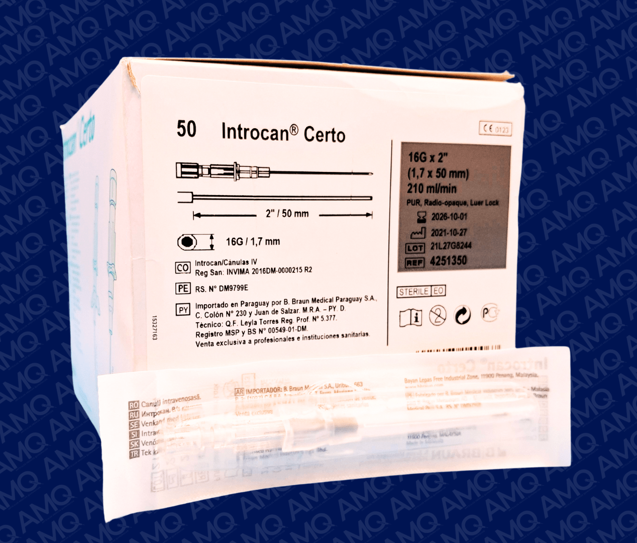 INTROCAN CERTO 16G X 2″ C/50 – AMQ