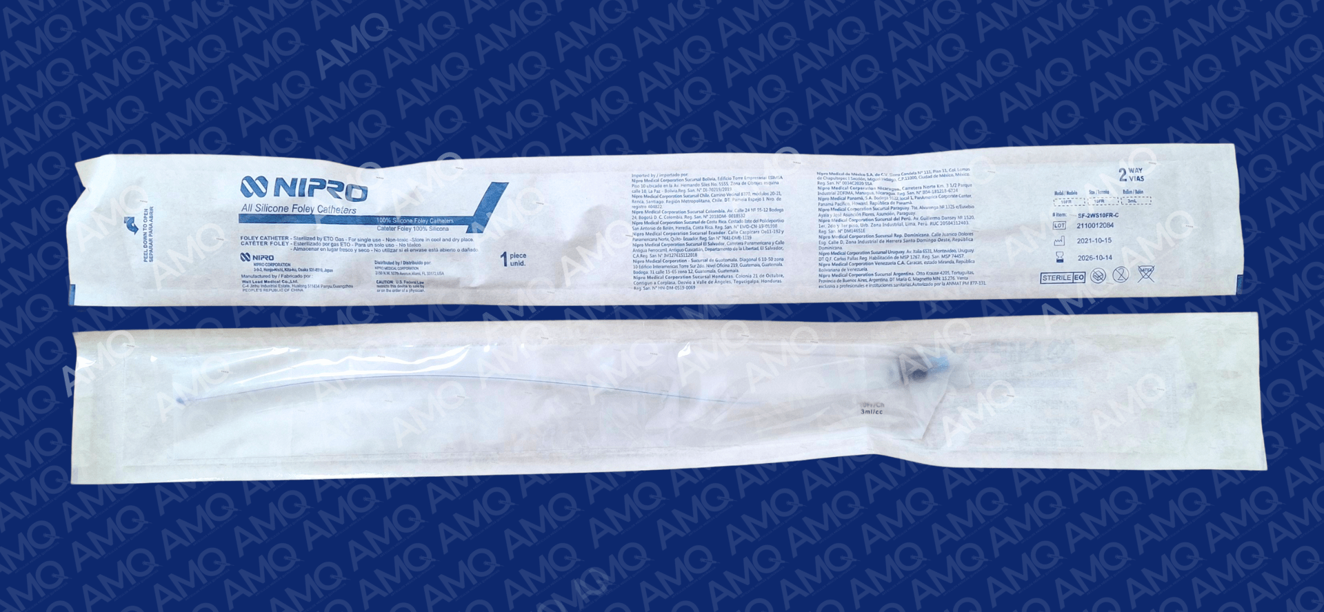 SONDA FOLEY 100% SILICON 2V 10FR GLOBO 3 – AMQ