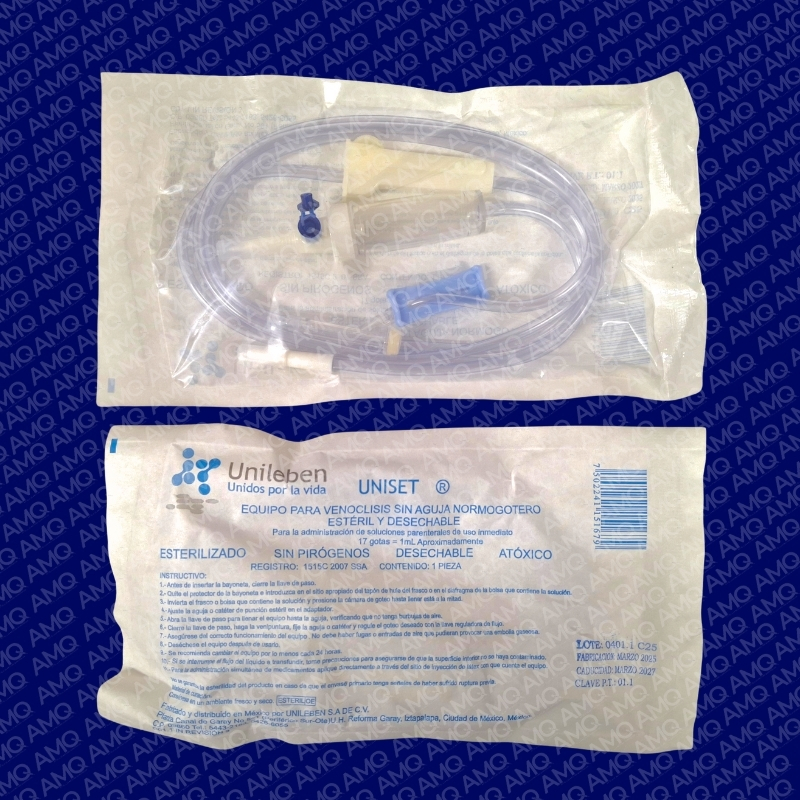 EQUIPO P/VENOCLISIS NORMOGOTERO UNILEBEN – AMQ